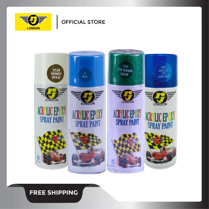 RJ ACRYLIC EPOXY SPRAY PAINT (METALLIC COLOR) | Lazada PH