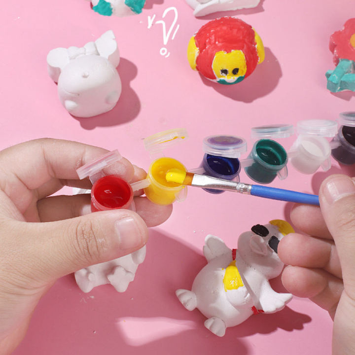 Handmade diy Plaster Paint Figurine Paint Drawing Coloring | Lazada PH