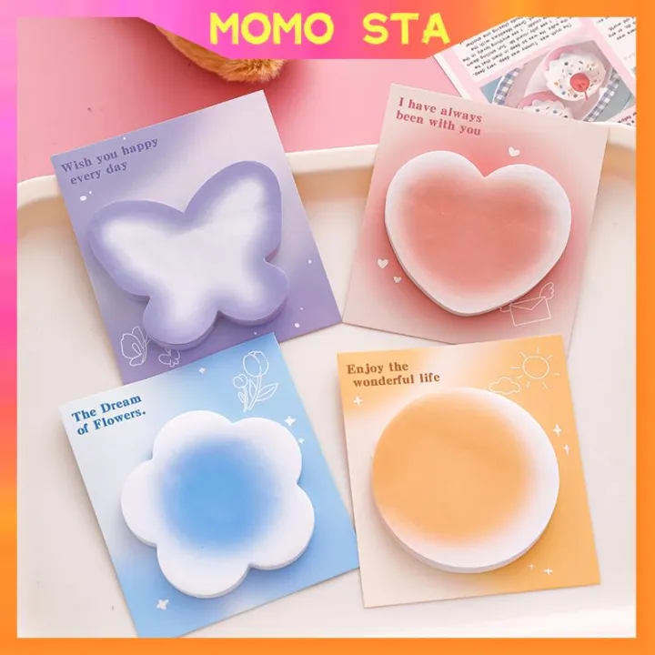 MOMO 30Sheets Cute Shape Sticky Notes Stationery Student Supplies ...