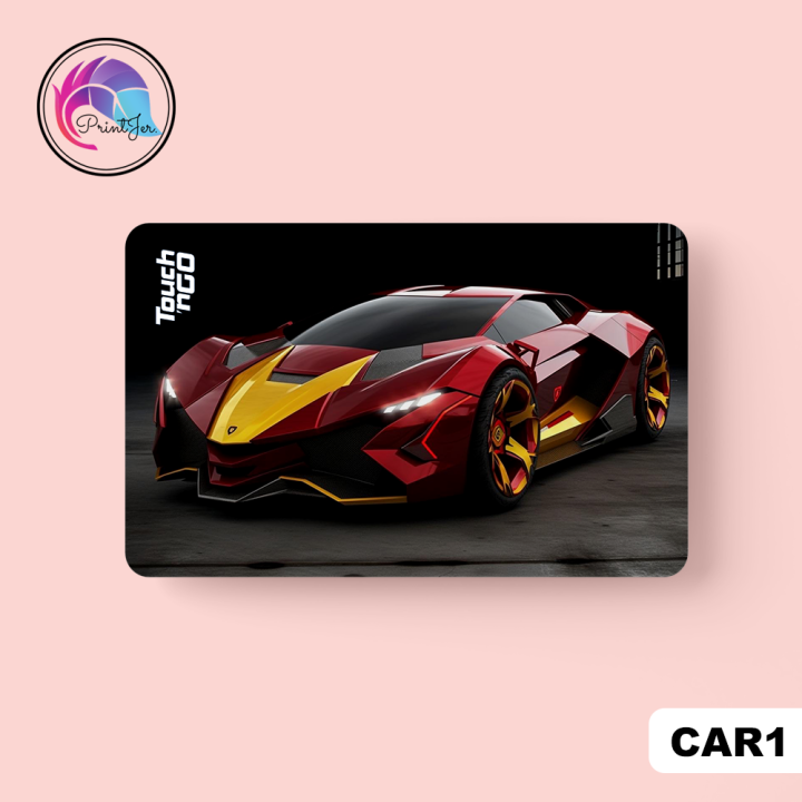 SUPER CAR STICKER- Touch n Go Card Sticker Cover (Waterproof, High ...