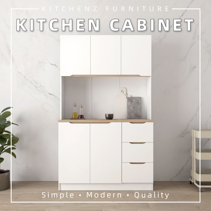 (FREE Shipping) KitchenZ 4FT Sinowa Series Full Melamine Kitchen ...