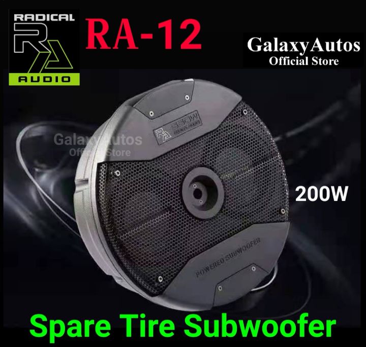 Radical Audio RA12 Dual 6.5 Inch Spare Tire Active Subwoofer 200W | Lazada