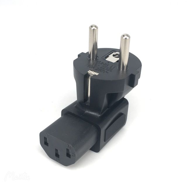 Eu To C13 Conversion Plug Adapter 16a250v European Pround 2 Pins 4.8mm ...