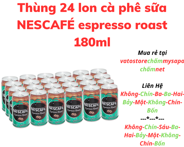 Cà phê sữa NESCAFE espresso roast lon 180ml | Lazada.vn
