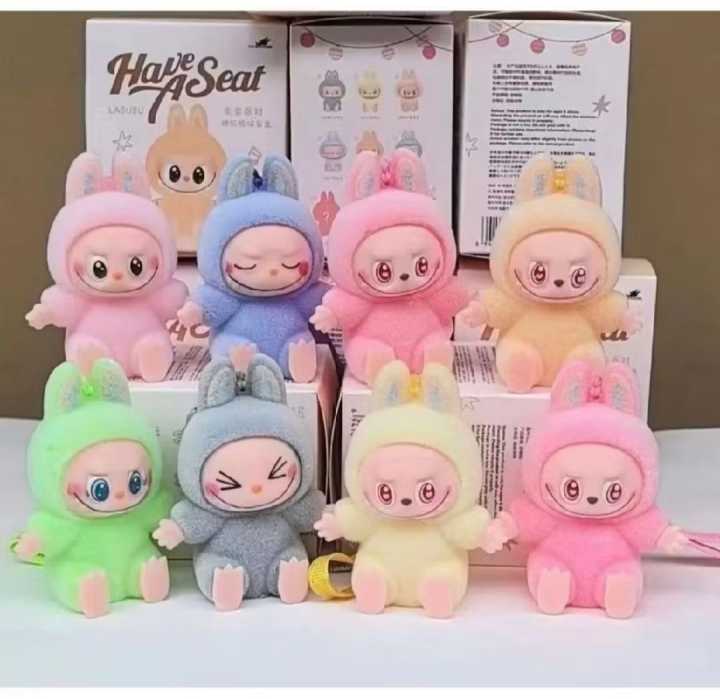Labubu Baby Mini 10cm Have a Seat Blindbox Boneka The Monster Labubu ...