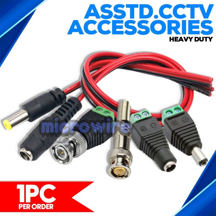 12V DC Plug Male & Female - Pigtail male - DC Connector BNC Connector ...