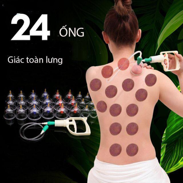 Bộ Giác Hơi Siêu Cao Cấp Hàn Quốc 24 Ống, Giác Hơi 24 Ống Chân Không ...