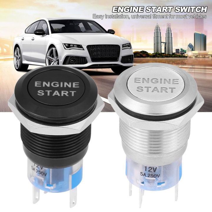 Takimeo Car Engine Power Engine Start Switch Metal Button Start Stop ...