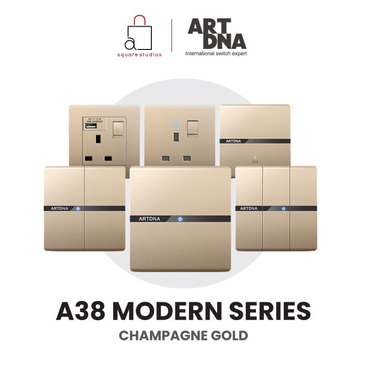 **DESIGNER CHOICE** ART DNA A38 SERIES CHAMPAGNE GOLD SWITCHES ...