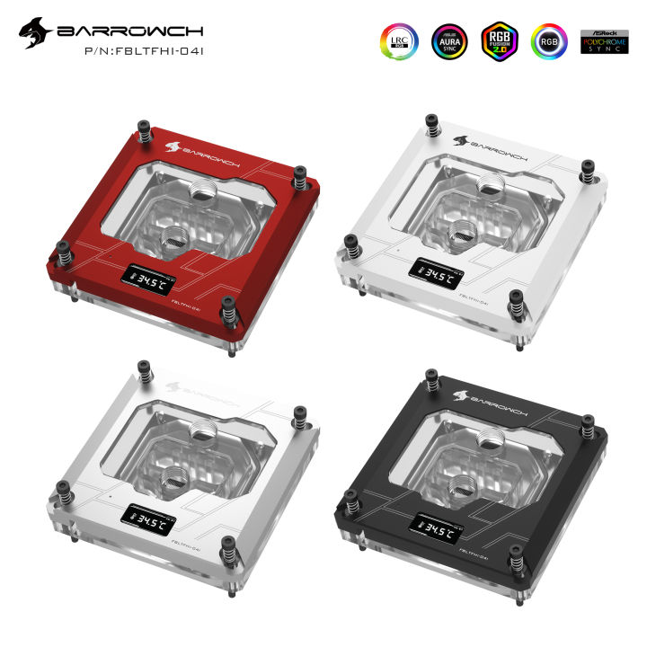 Barrow CPU Water Cooling Block For LGA INTEL 115X/1700, AMD AM5/4/3 ...