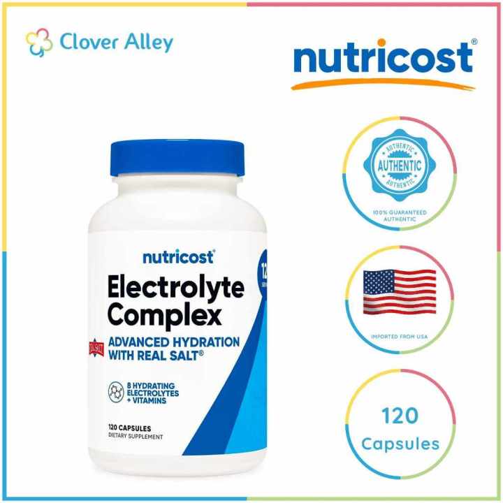 Nutricost Electrolyte Complex, 120 Capsules (09/2027 expiry) | Lazada PH