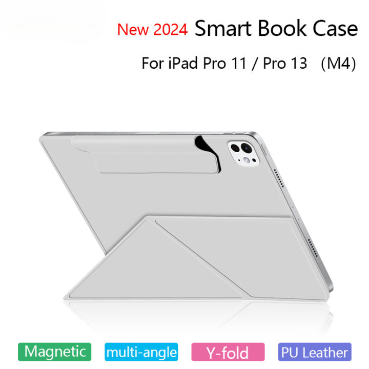 Foldable Strong Magnetic Smart Tablet Case for iPad Pro 11 Pro 13 2024 ...