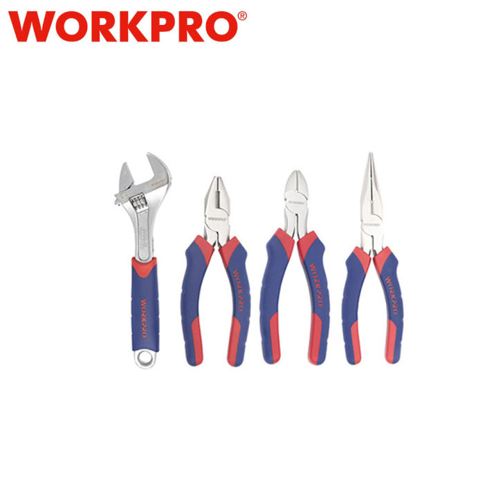 WORKPRO 4PC PLIERS AND WRENCH SET - W001301WE | Lazada PH