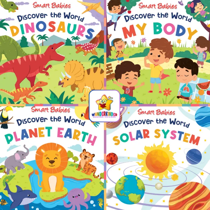 WKETB SMART BABIES DISCOVER THE WORLD (DINOSAUR/ MY BODY/ PLANET EARTH ...