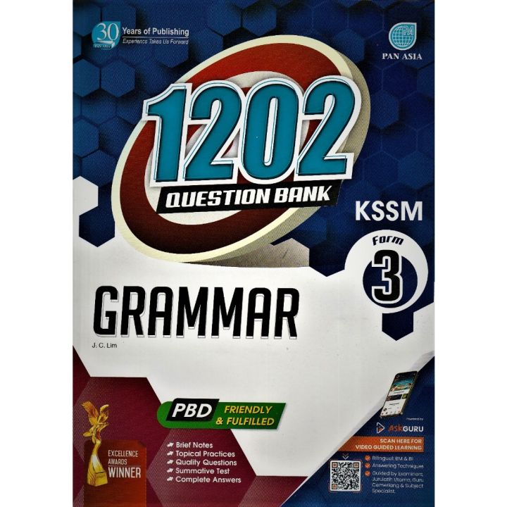 1202 QUESTION BANK FORM 3 GRAMMAR | Lazada