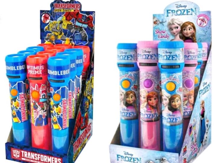 Disney TorchLight with Candy 1UNIT (3 Types) Frozen /Tsum Tsum / Mainan ...