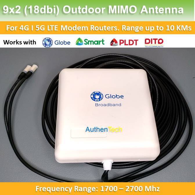 Brand New 9x2 dbi (18 DBI) Globe MIMO Outdoor LTE Antenna V4 I ...