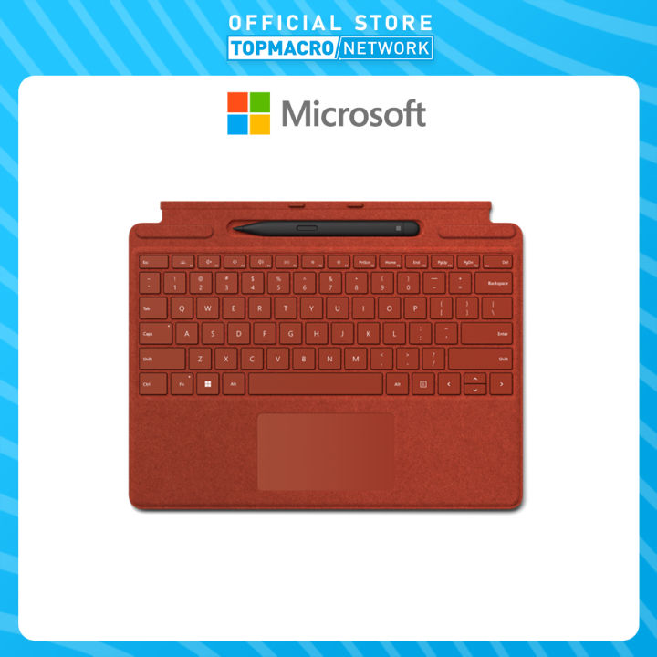 MICROSOFT SURFACE PRO 8 / X KEYBOARD WITH SLIM PEN 2 BUNDLE - POPPY RED | Lazada