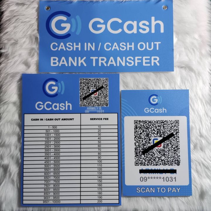 QR code GCASH scan for physical store | Sintra board | Lazada PH