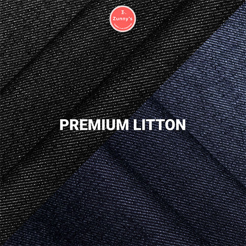 Denim Fabric Raw Unwashed Maong Thick 60inches width (Premium Litton ...