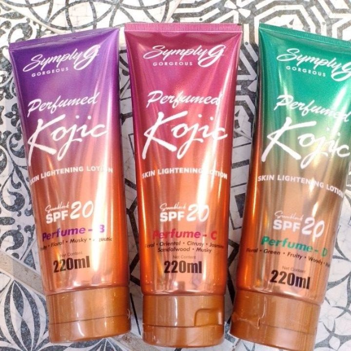 Simply G Perfumed Kojic Skin Lightening Lotion SPF20 220 ml | Lazada PH