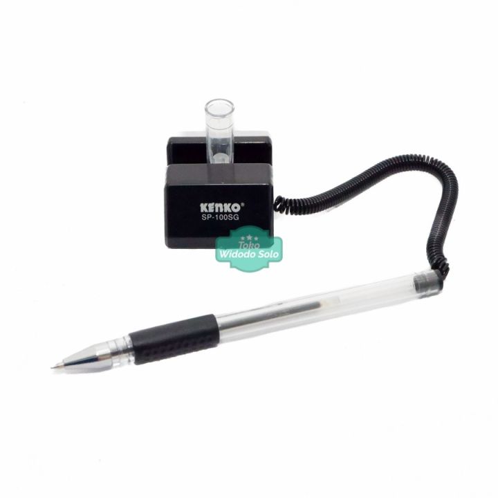 Pulpen Kenko Stand Pen SP 100SG Hitam Bolpoin Ballpoint Gel Pen Meja ...