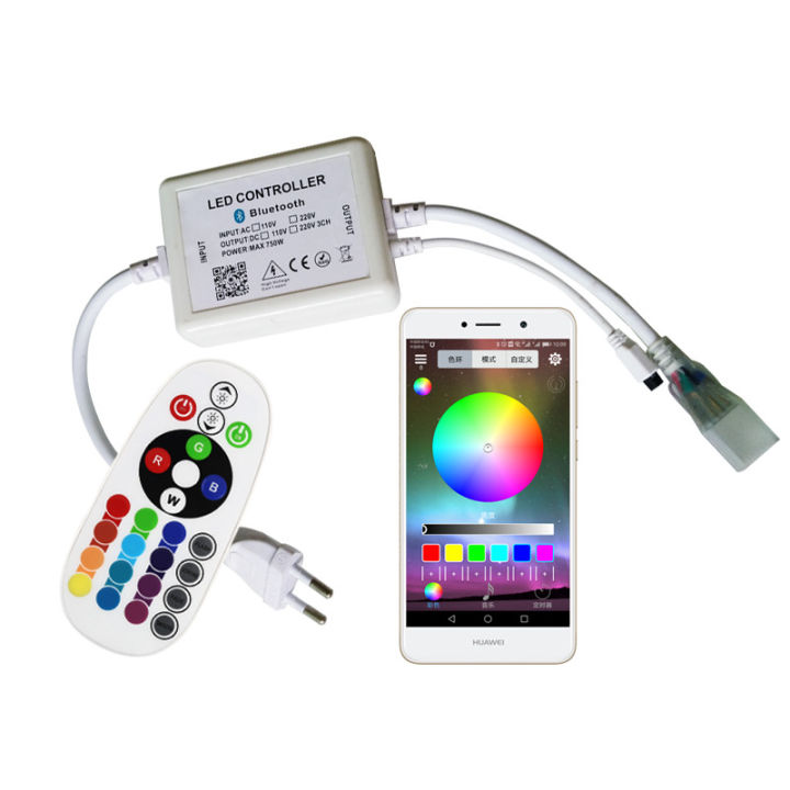 Home Taste Bluetooth RGB Controller IR Remote Controller AC220V Strip ...