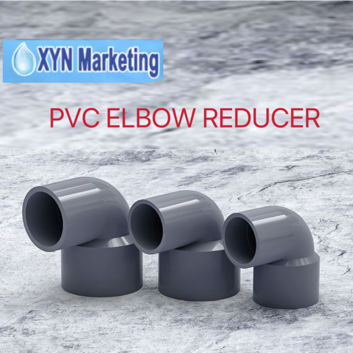 PVC Gray Fittings Elbow Reducer(1"x3/4", 1"x1/2", 3/4"x1/2") | Lazada PH