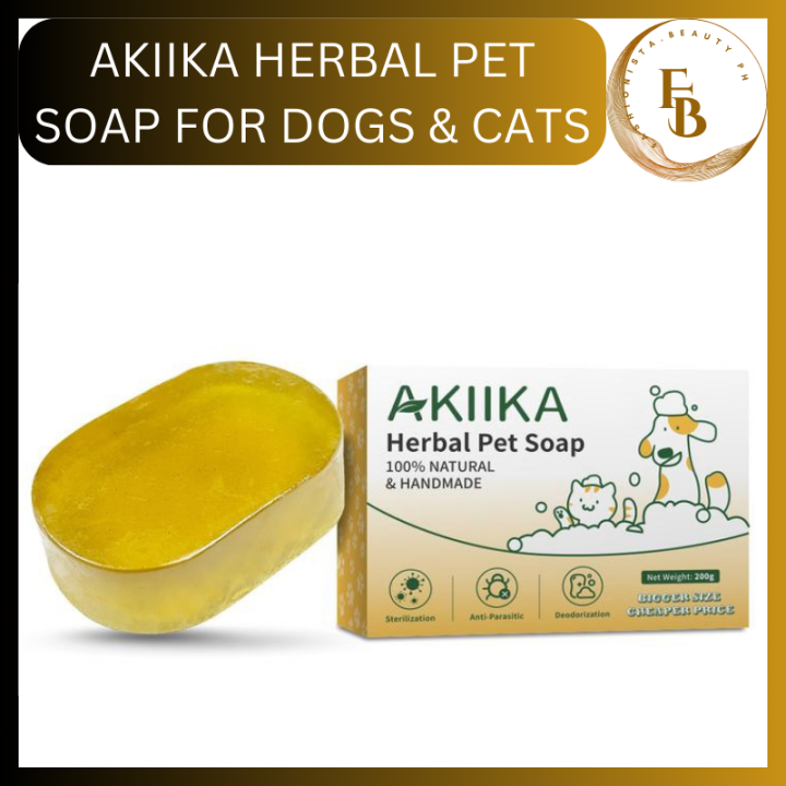 Akiika Herbal Pet Soap 200g for Dogs and Cats 100% Natural Handmade ...