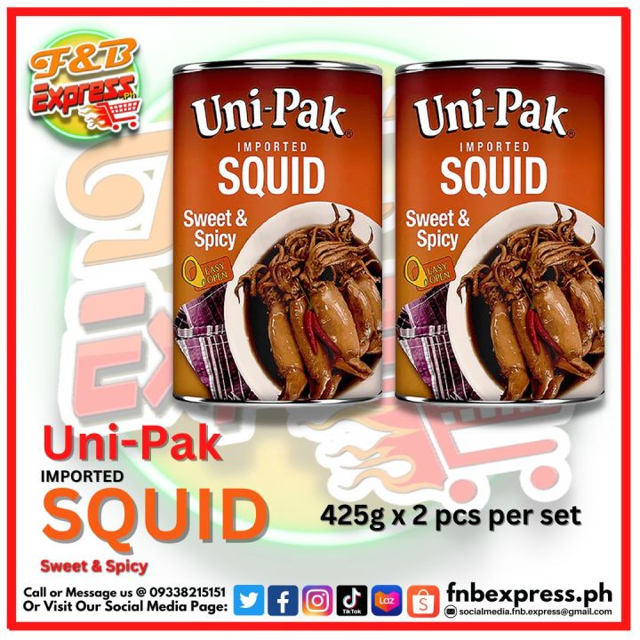 Uni-Pak Squid (Sweet & Spicy) 425g x 2pcs | Lazada PH