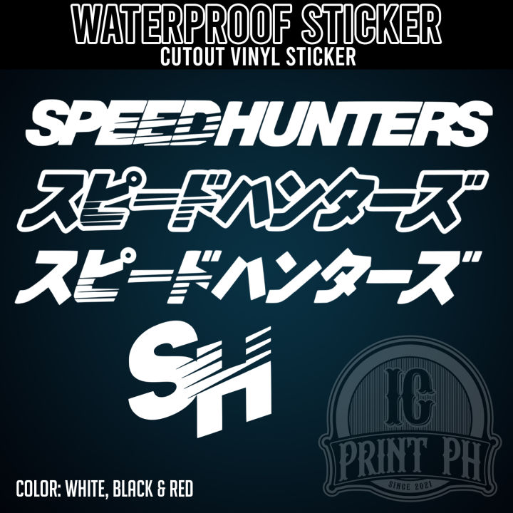 JDM SPEEDHUNTERS Waterproof Cutout Vinyl Sticker / Decal | Lazada