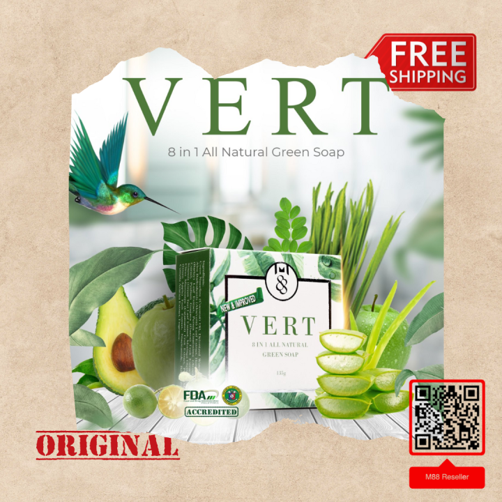 Vert (SET OF 3) 8 in 1 Organic Soap ORIGINAL | Lazada PH