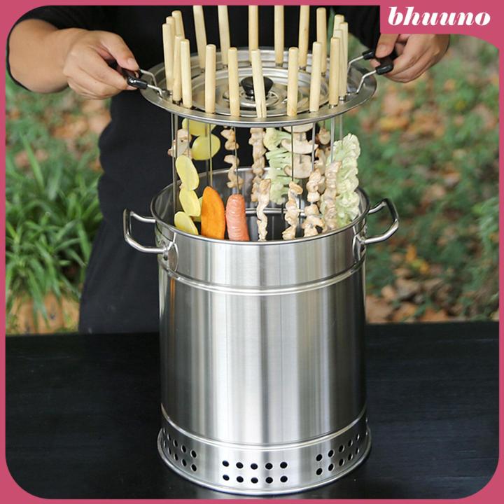 bhuuno Barbecue Bucket Grill Evenly Heated Sturdy Kitchen Equipment BBQ ...