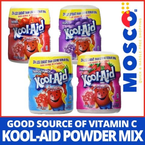 Kool-Aid Strawberry Tropical Punch Grape Cherry Powdered Drink Mix 19 ...