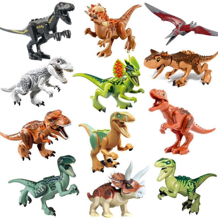 Jurassic World Dinosaur Minifigures Model Building Block Toys Dinos ...