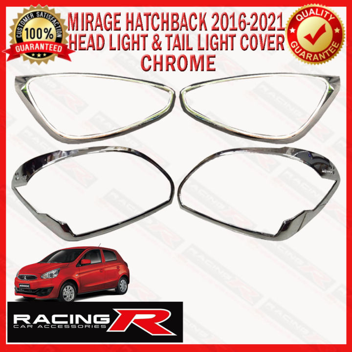 Mirage Hatchback 2016 to 2025 ( GLX ) Head Light and Tail Light Cover ...