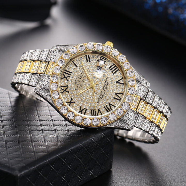 【FREE GIF BOX】Tiktok Rhinestone Calendar Full Diamond Surface Roman ...