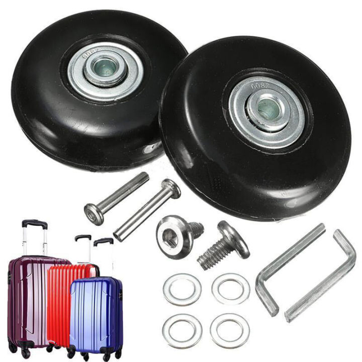 Replacement Suitcase Luggage Wheels 40-50MM 4Pcs Rubber Wheels Repair ...
