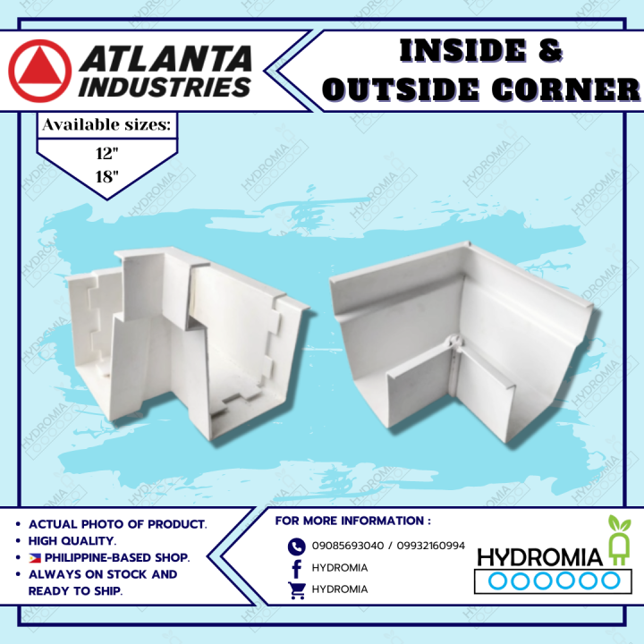 Atlanta duracon Inside /Outside corner PVC gutter | Lazada PH