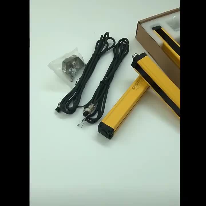 SAISITE 20mm 4 Beams Light Curtain Sensor Switch Safety Light Grating ...