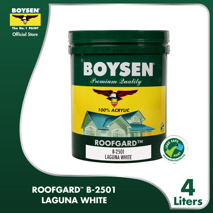 BOYSEN Roofgard Laguna White B2501-4L | Lazada PH