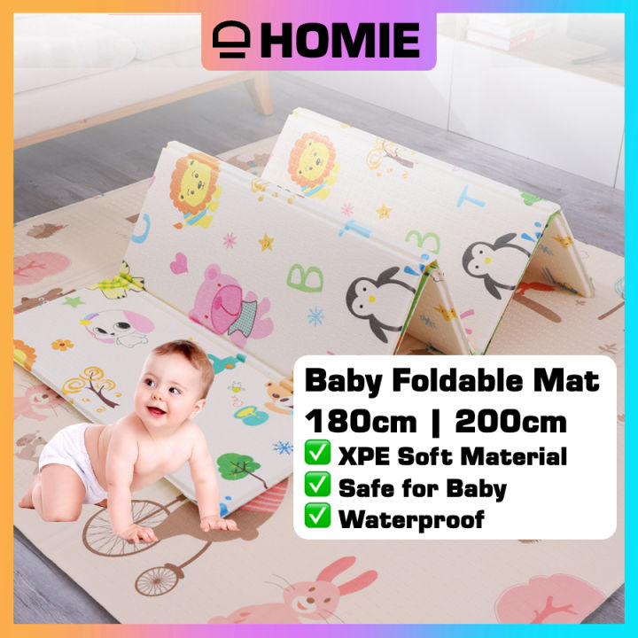 200x180CM XPE Baby Play Mat Crawling Pad Large Foldable Kid Carpet ...