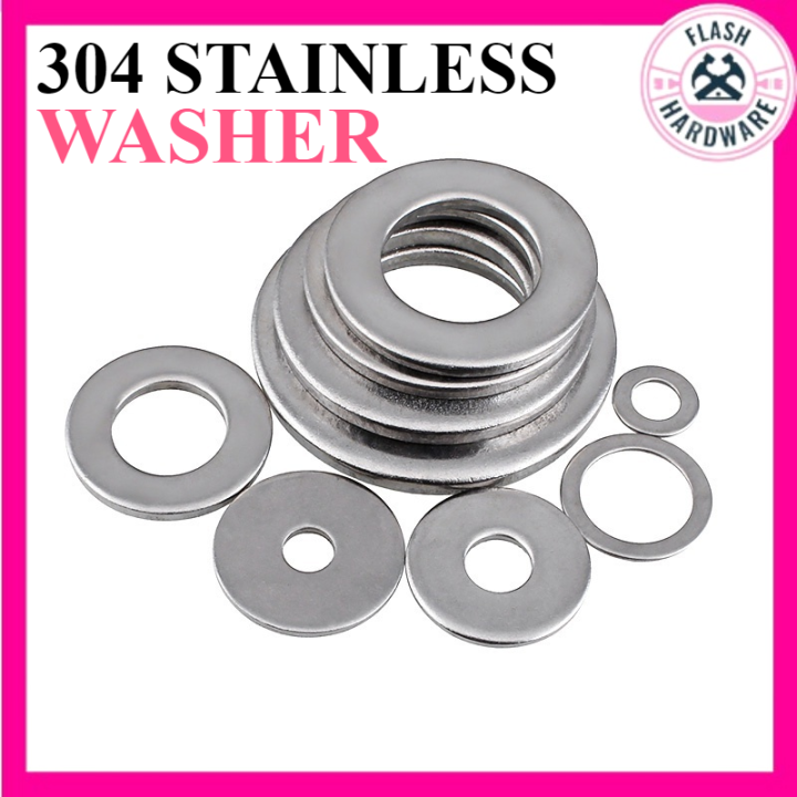304 STAINLESS FLAT WASHER Flash Hardware | Lazada PH