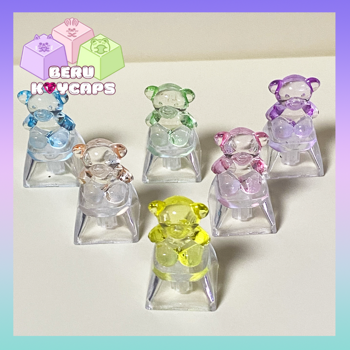 Custom Artisan Glossy Gummy Keycaps for Mechanical and Membrane ...