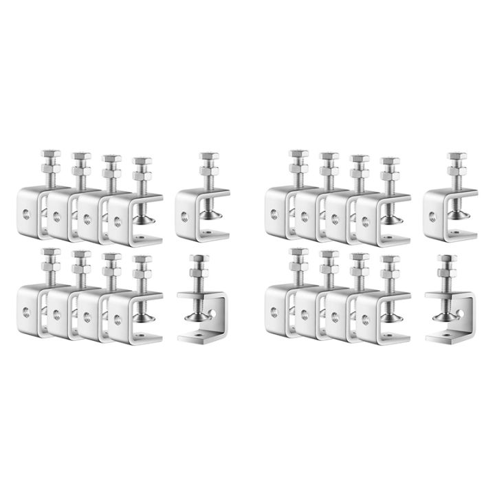 20X C Clamp Mini Clamp 1 Inch Heavy Duty Metal U Clamps with Stable ...
