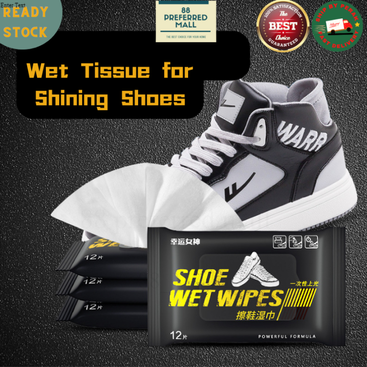 Wet Tissue for Shining Shoes White Shoes Artifact Water-Free Sports ...