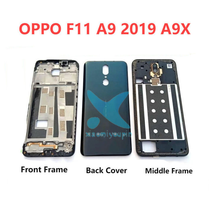 LCD Front Middle Frame Back Housing For Oppo F11 A9 2019 A9X Battery ...