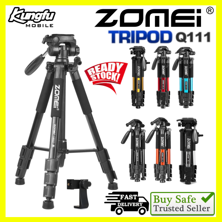 Zomei Q111 Professional Travel Portable Aluminum Tripod With Digital ...