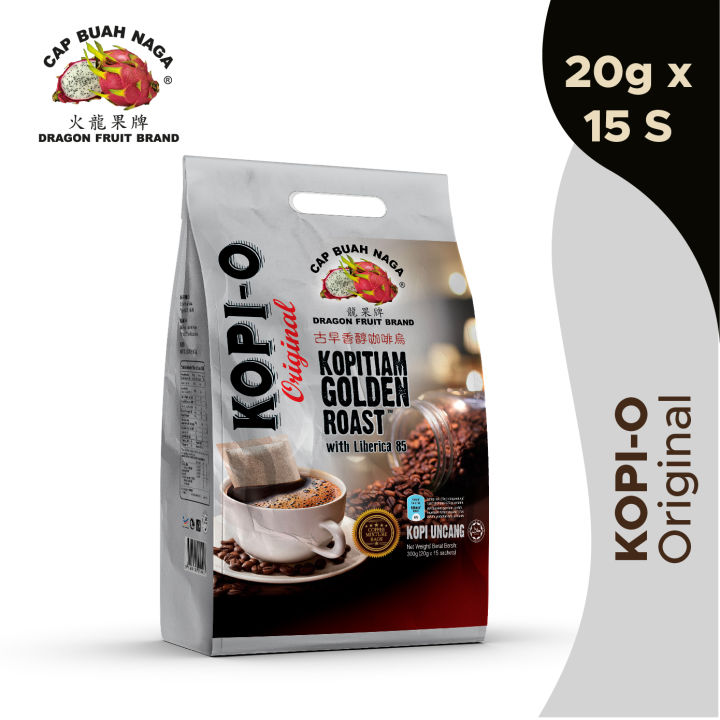 Dragon Fruit Brand Kopi-O Kosong - Kopitiam Golden Roast with Liberica ...