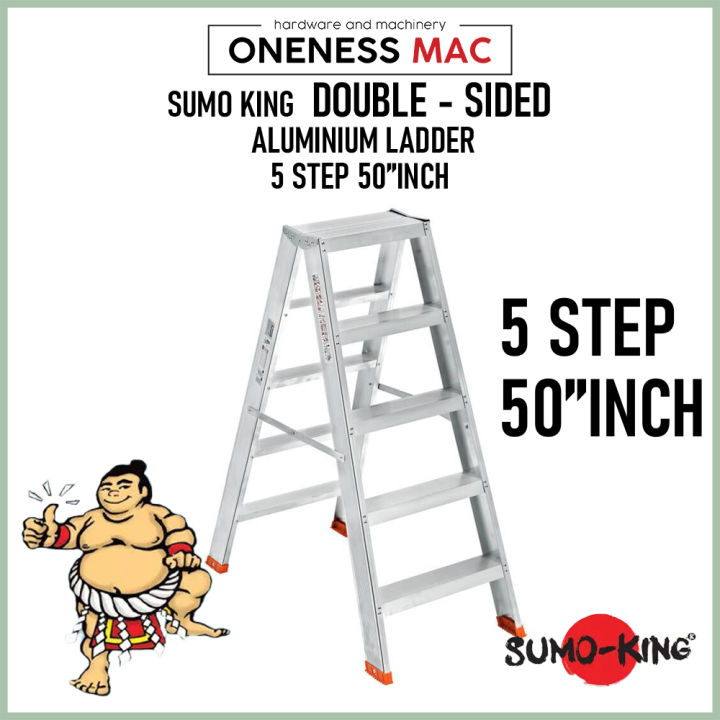SUMO KING DOUBLE SIDED LADDER 5 STEP 50INCH | Lazada
